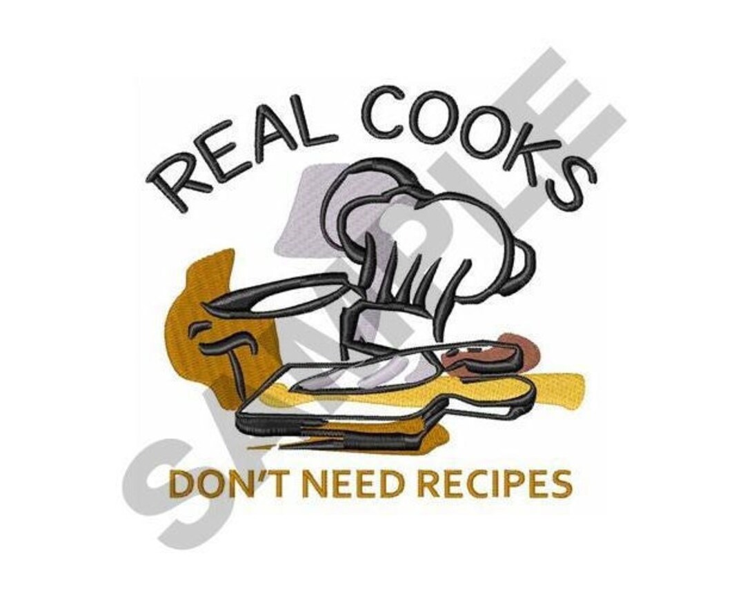 Real Cooks Machine Embroidery Design - Etsy