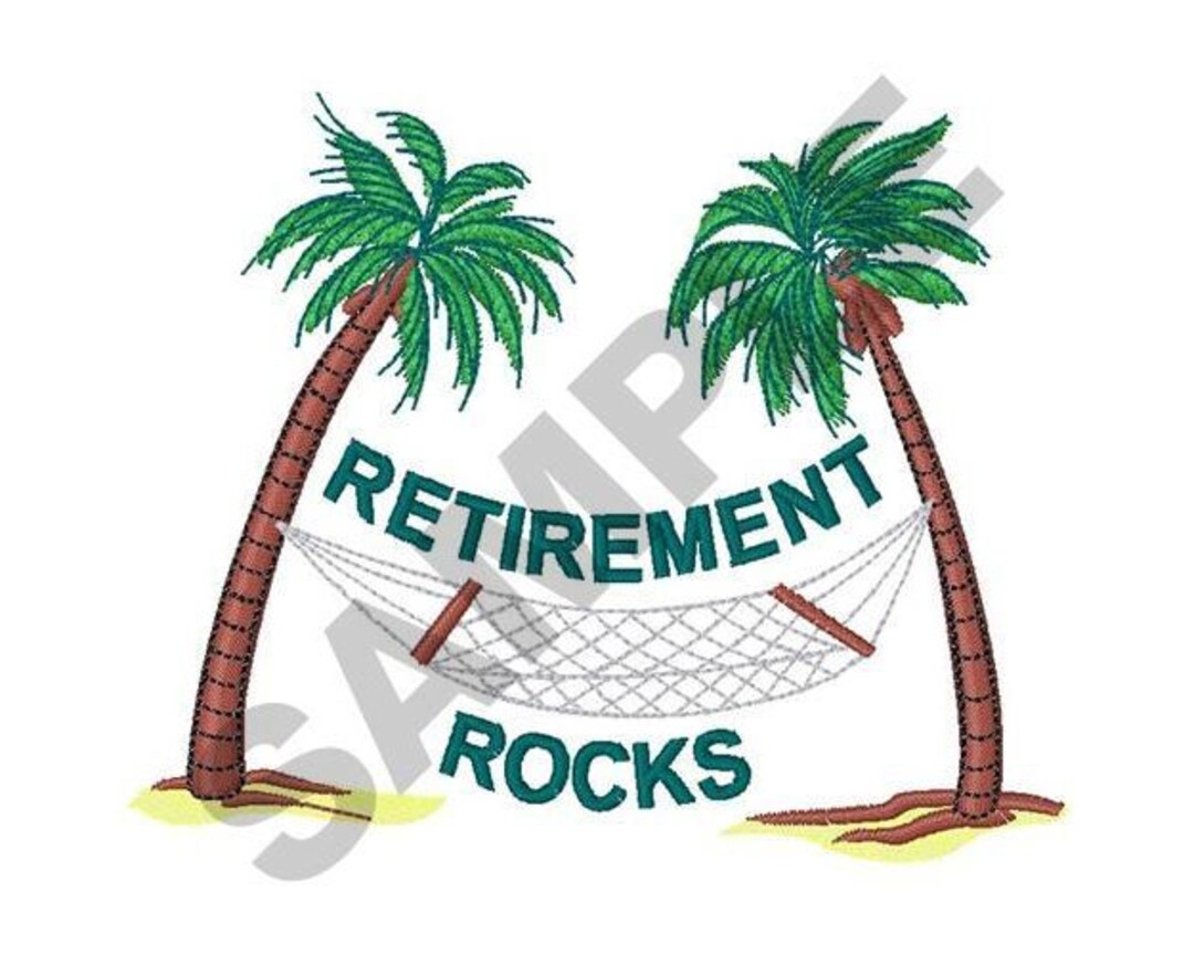 Retirement Rocks Machine Embroidery Design - Etsy
