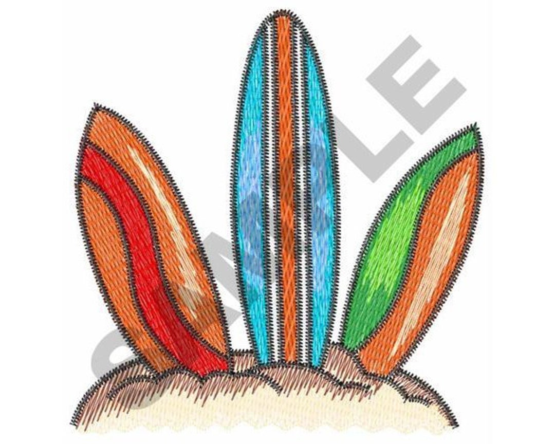 Surfboards Machine Embroidery Design - Etsy