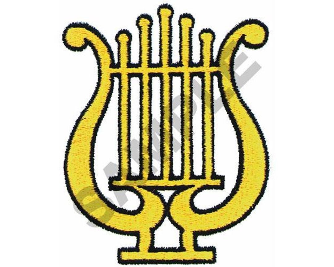 Lyre - Machine Embroidery Design - Etsy