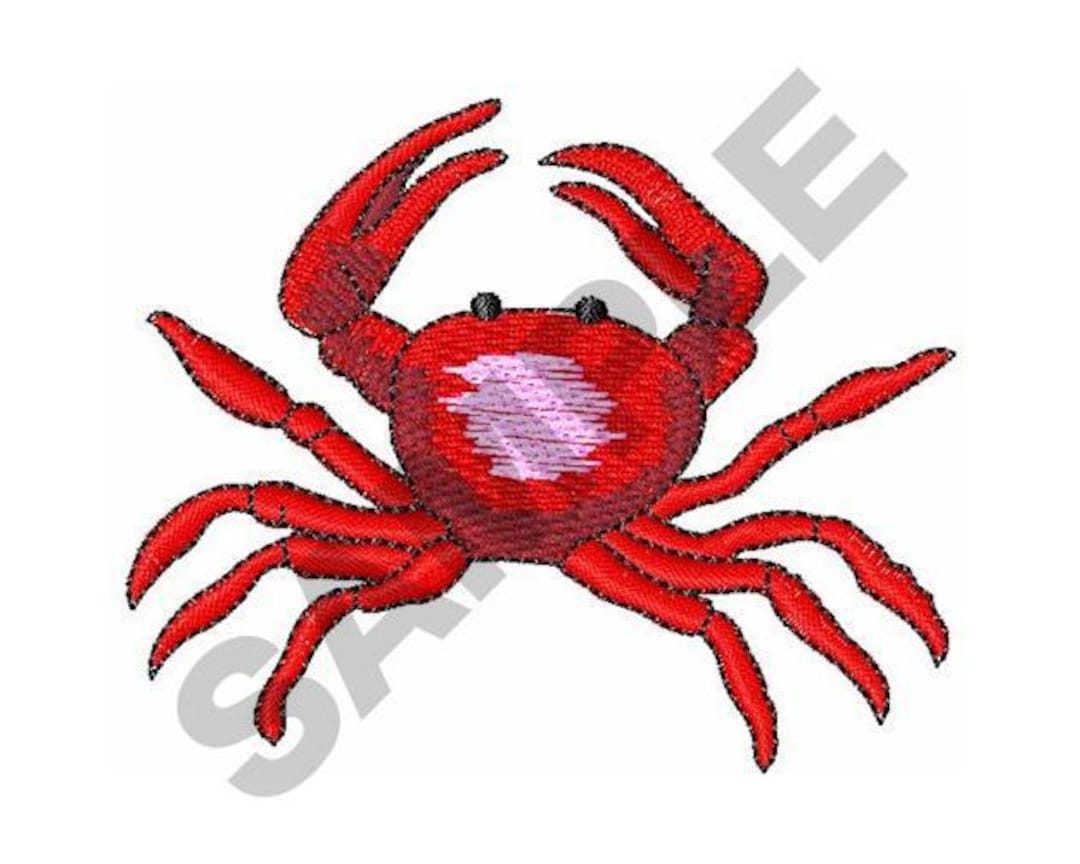 Crab - Machine Embroidery Design - Etsy