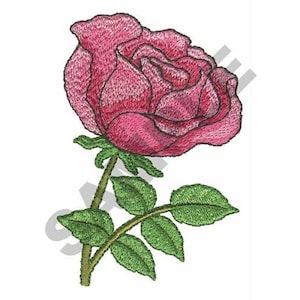 Rose Machine Embroidery Design - Etsy