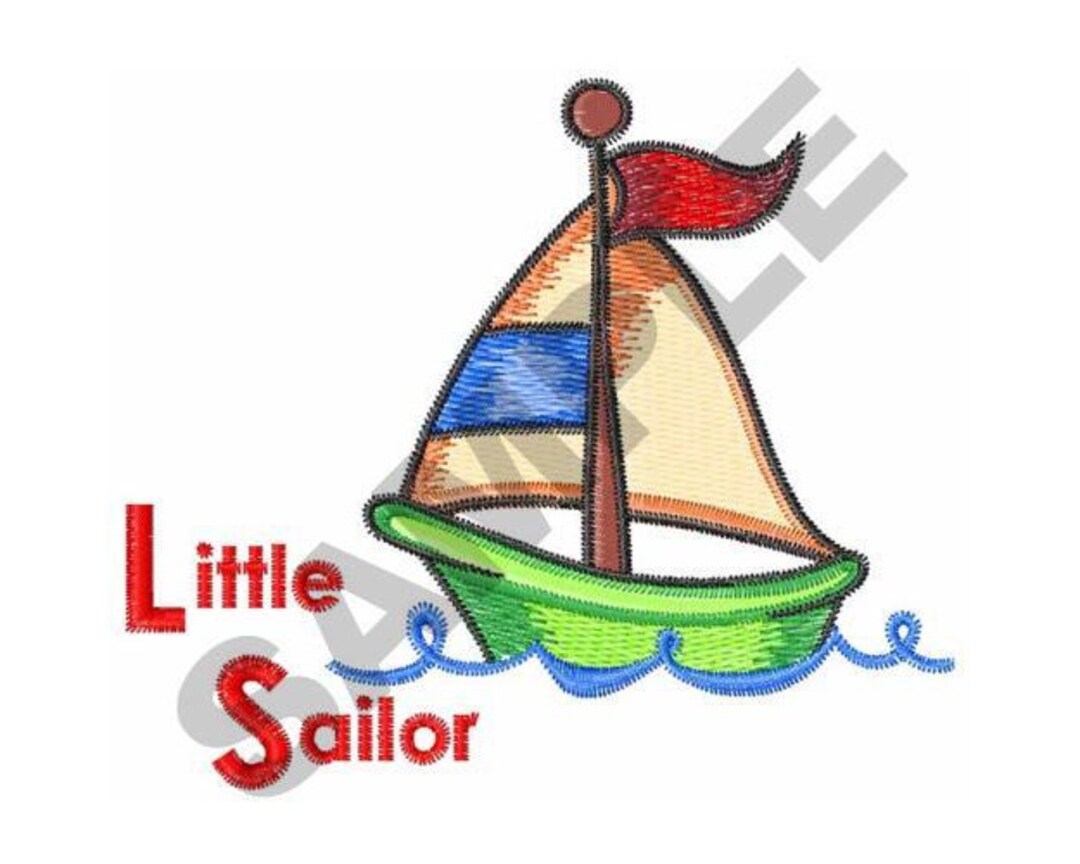 Little Sailor Machine Embroidery Design - Etsy