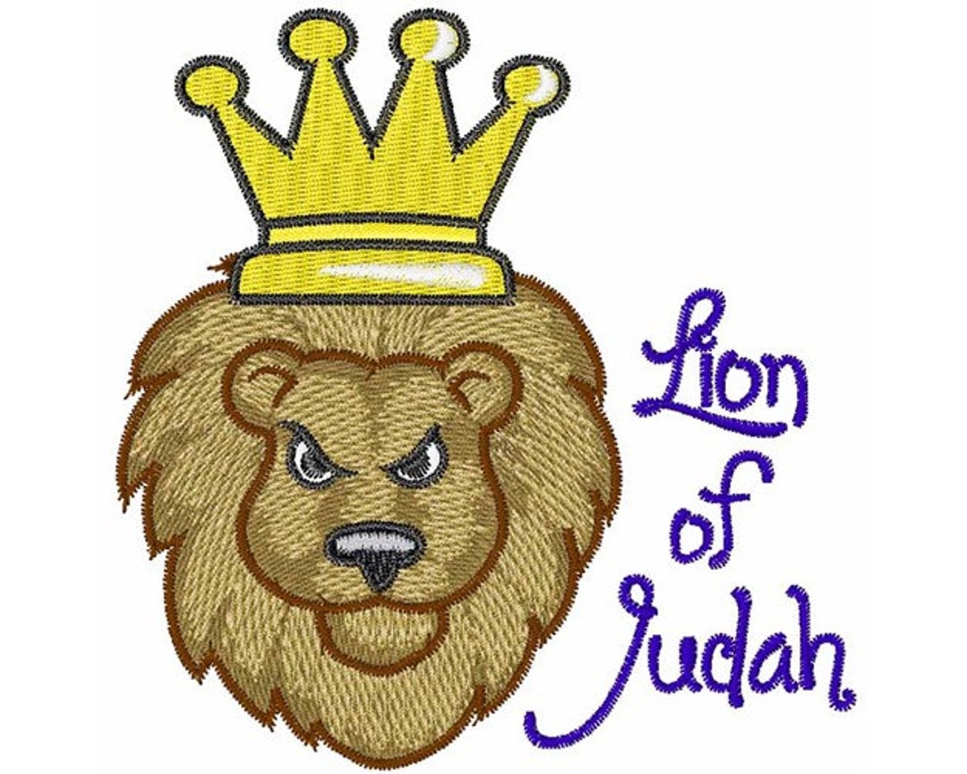 Lion of Judah Machine Embroidery Design - Etsy