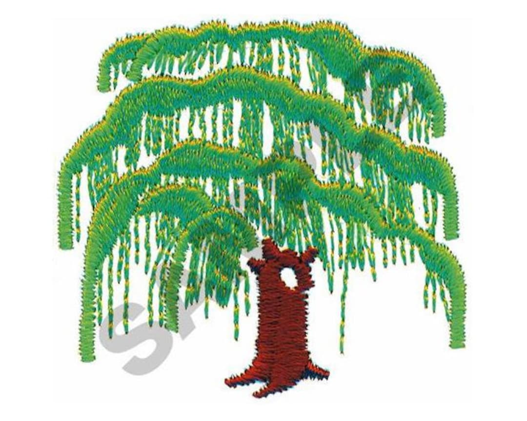 Weeping Willow Tree - Machine Embroidery Design - Etsy