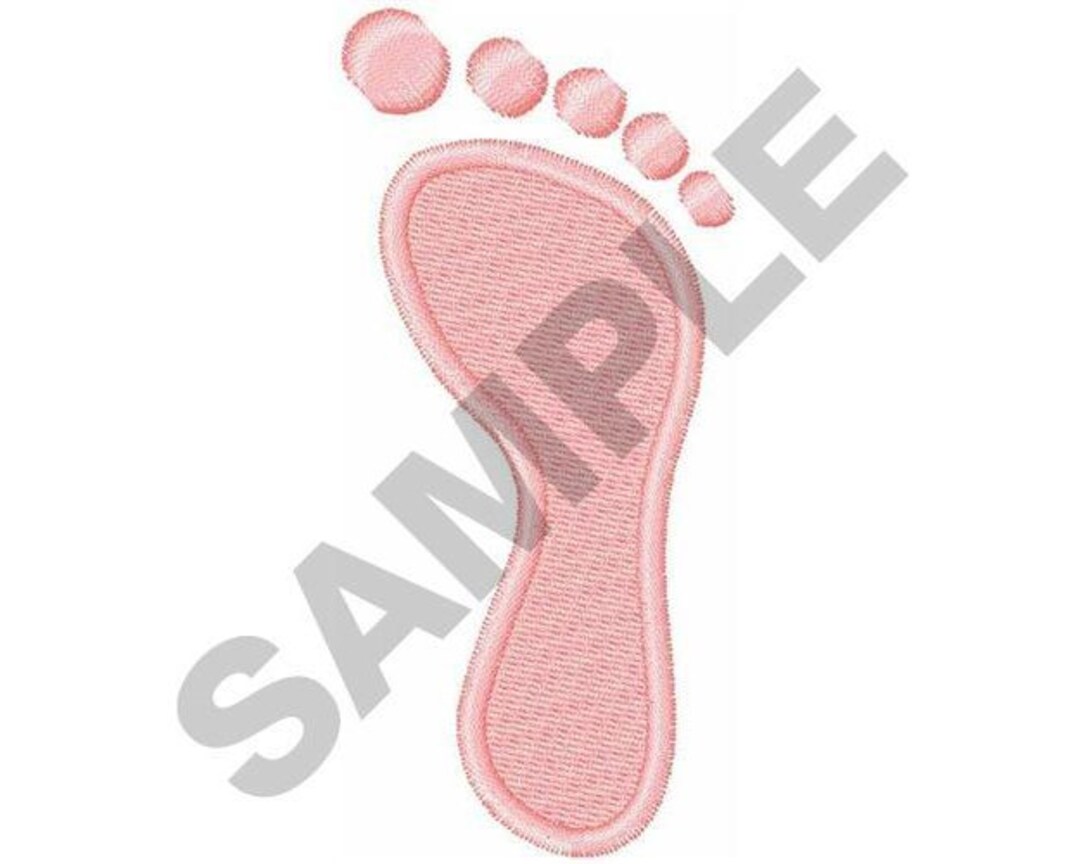 Mini Footprint - Machine Embroidery Design - Etsy