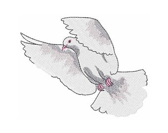 Dove Machine Embroidery Design - Etsy