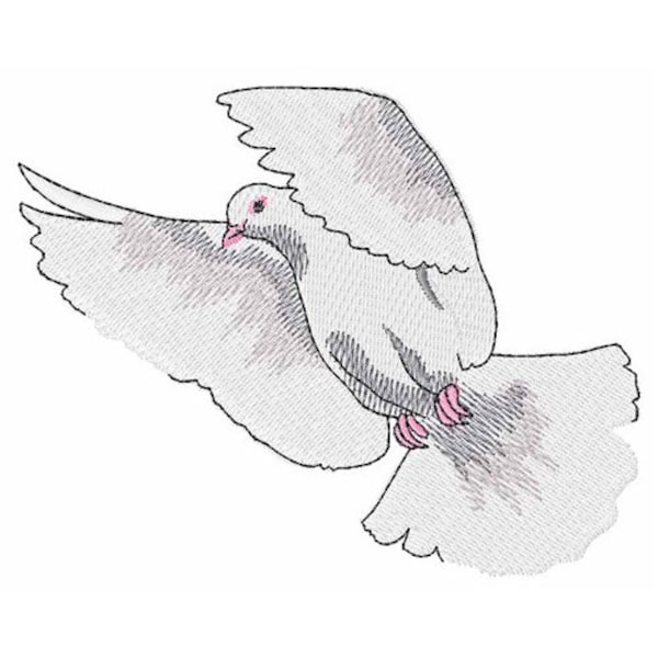 Dove Embroidery Design - Etsy