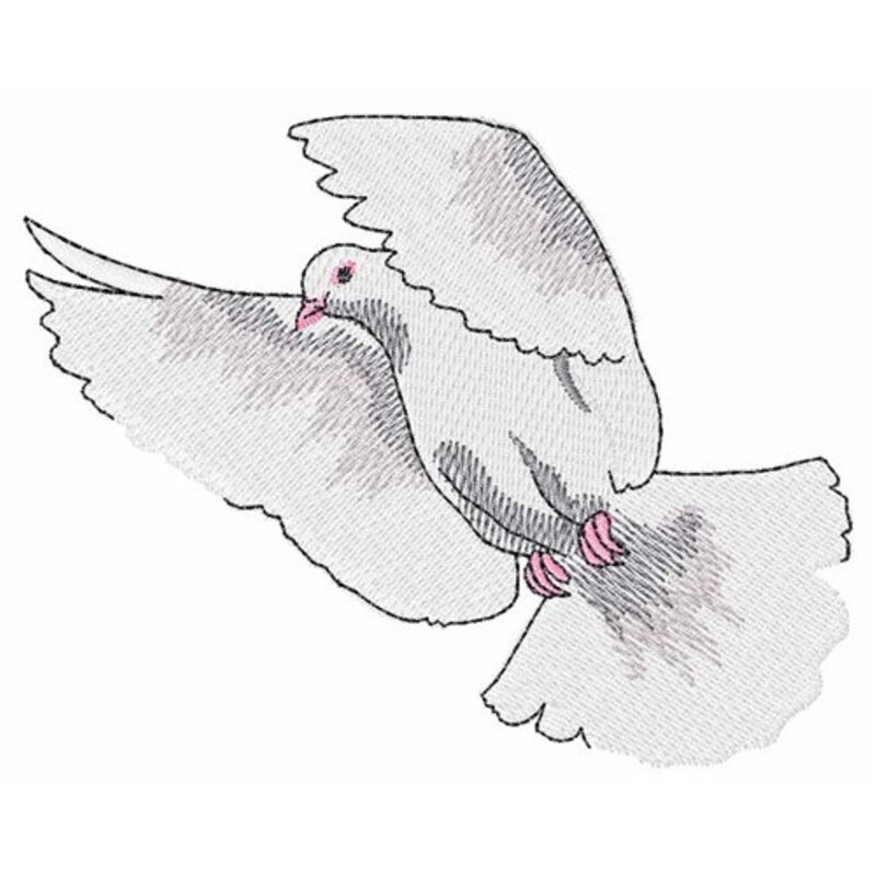 Dove Embroidery Design - Etsy