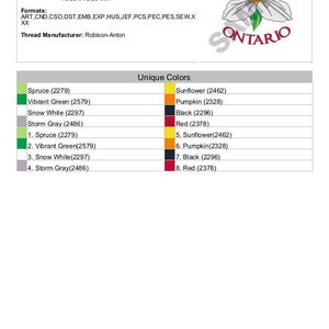 Ontario Trillium - Machine Embroidery Design - Etsy