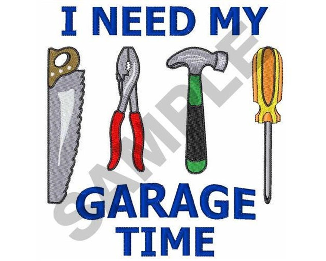 I Need My Garage Time Machine Embroidery Design - Etsy
