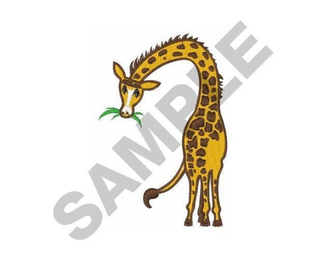 Giraffe Machine Embroidery Design - Etsy