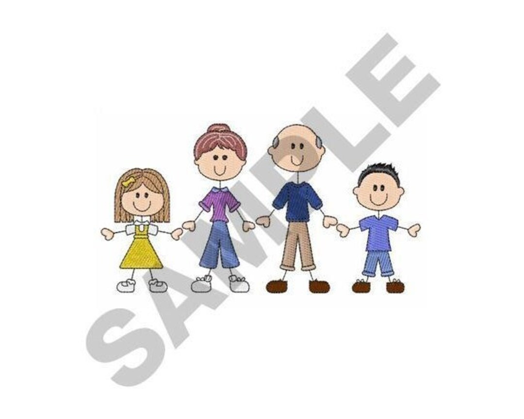 Grandparents and Grandchildren - Machine Embroidery Design - Etsy
