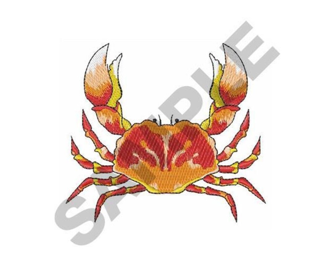 Crab - Machine Embroidery Design - Etsy