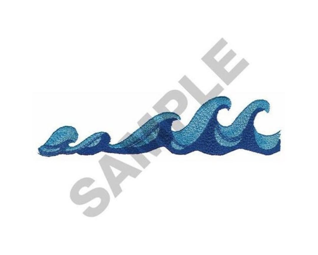 Wave - Machine Embroidery Design - Etsy Australia