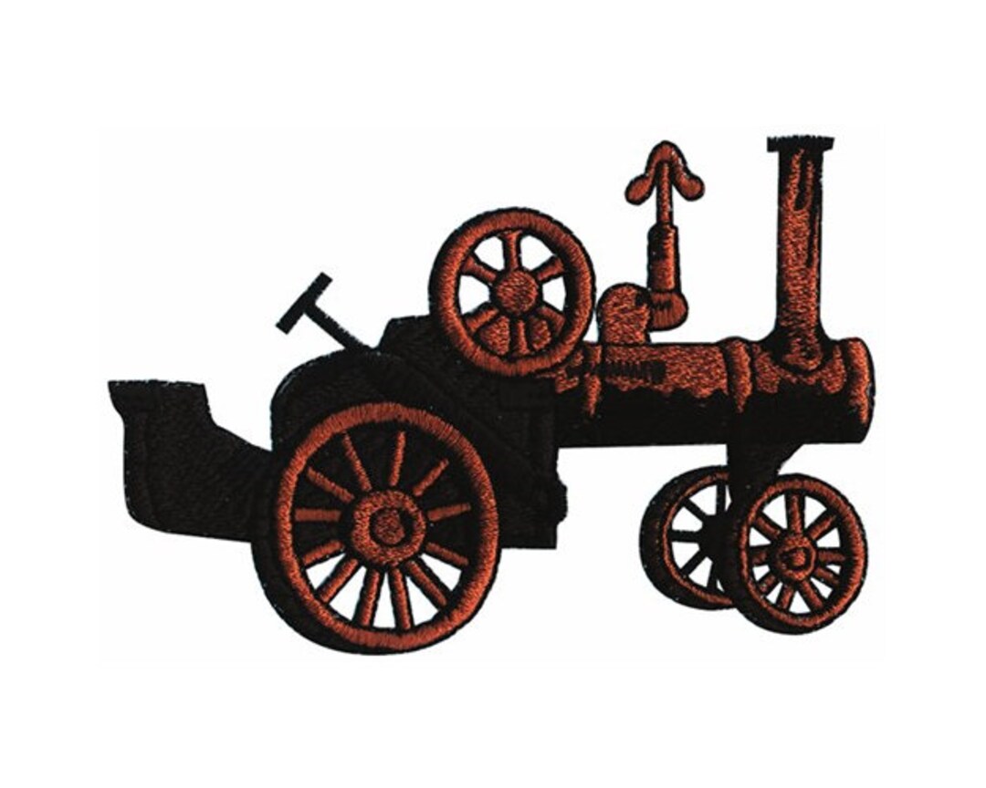 Steam Tractor - Machine Embroidery Design - Etsy