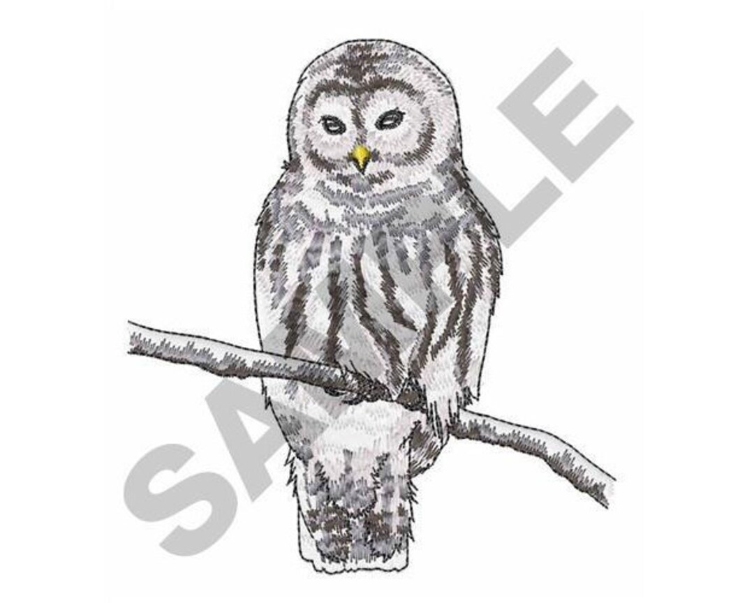 Snowy Owl - Machine Embroidery Design - Etsy