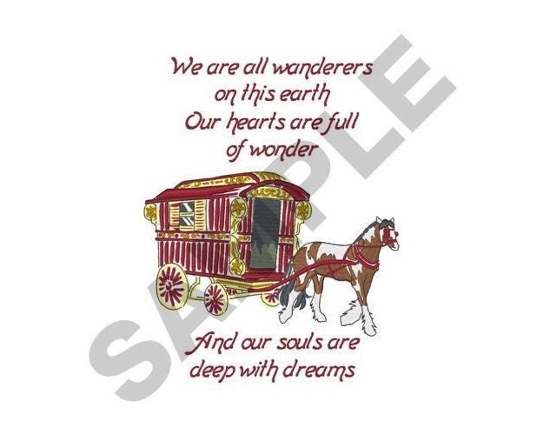 Gypsy Proverb Machine Embroidery Design - Etsy