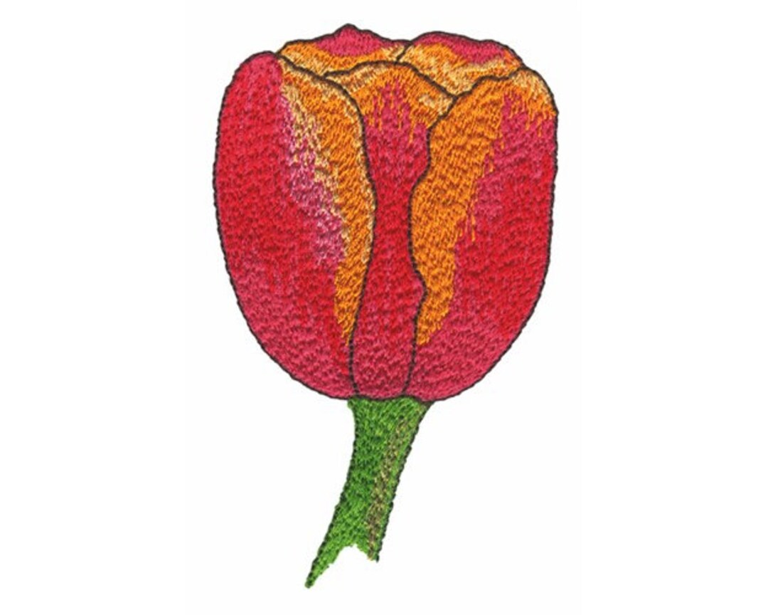 Tulip Machine Embroidery Design - Etsy