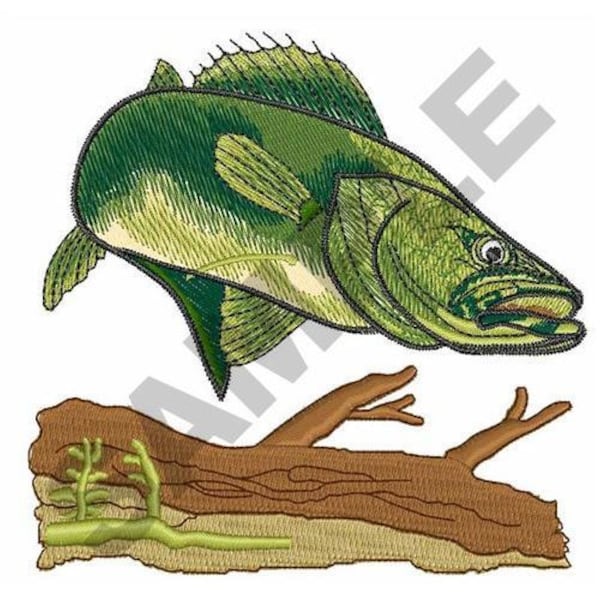 Walleye Embroidery - Etsy