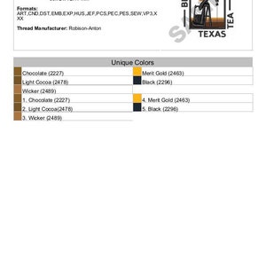 Black Gold Texas Tea - Machine Embroidery Design - Etsy