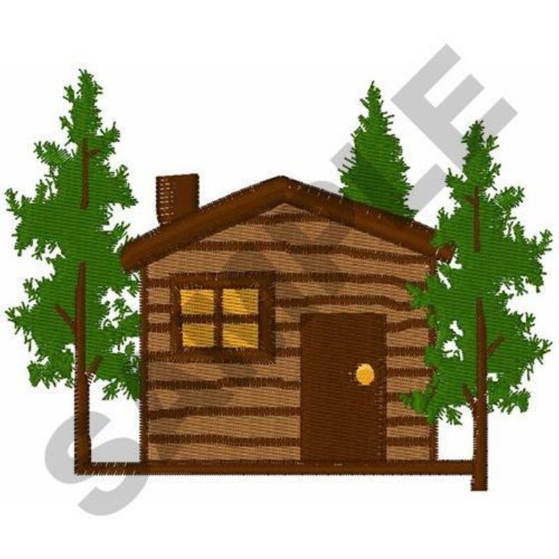 Cabin Embroidery - Etsy