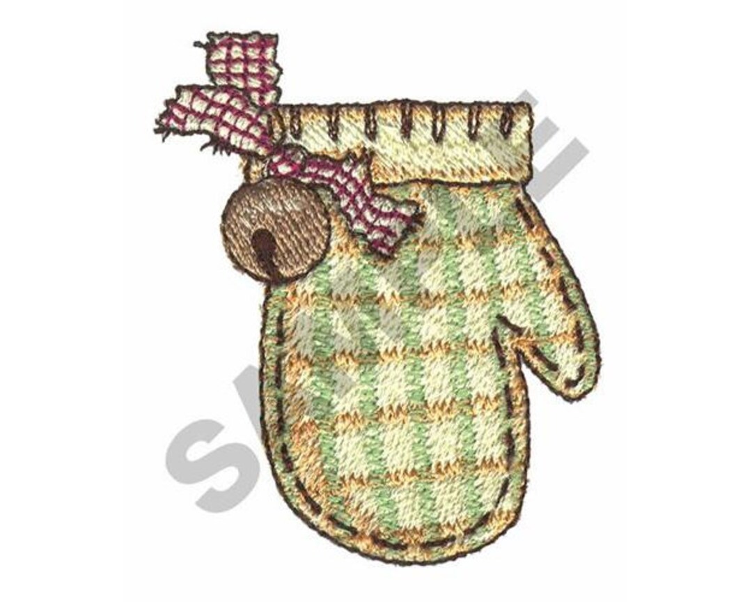 Mitten Machine Embroidery Design - Etsy