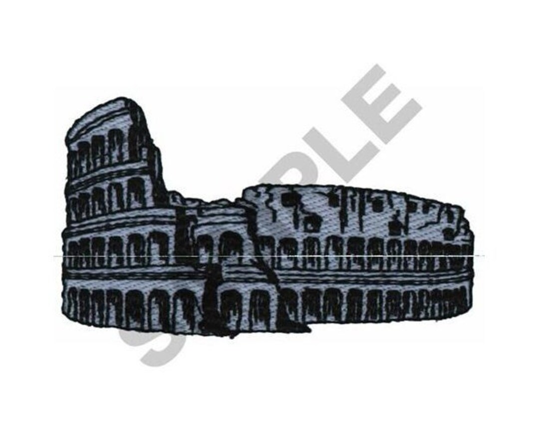 Roman Coliseum Machine Embroidery Design - Etsy