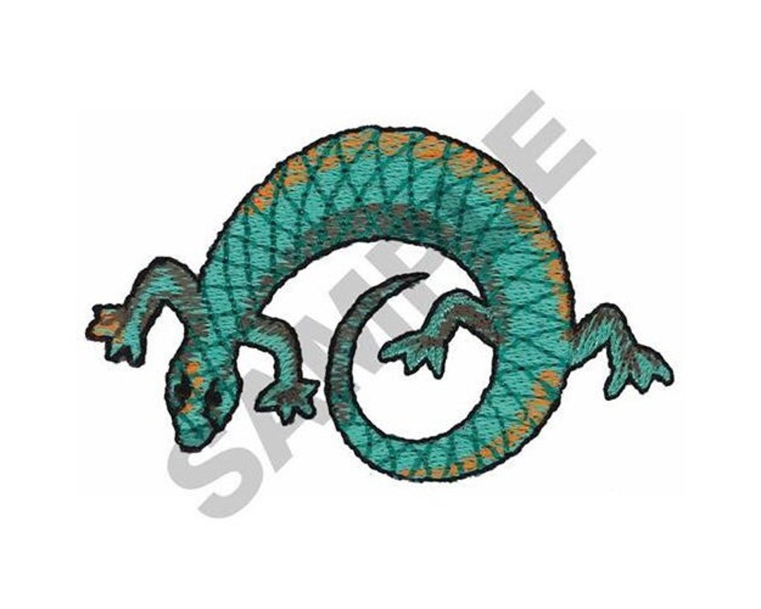 Lizard Machine Embroidery Design - Etsy