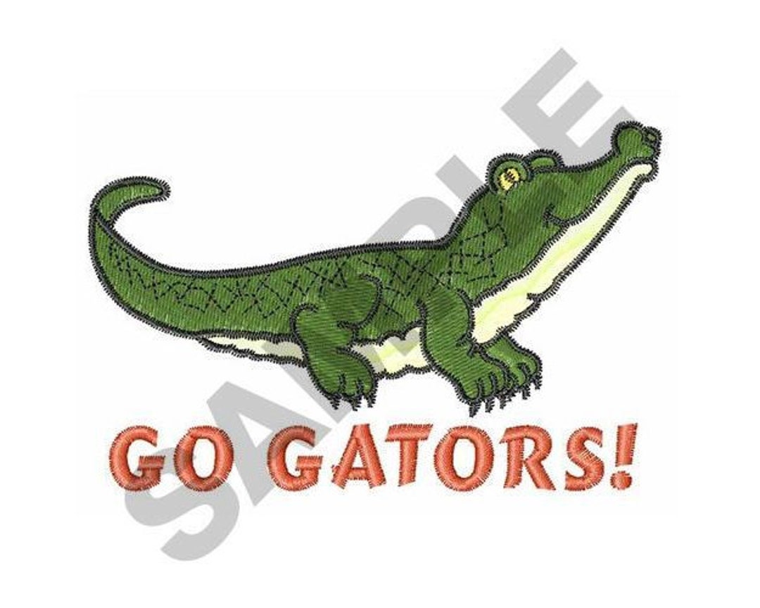 Go Gators - Machine Embroidery Design - Etsy