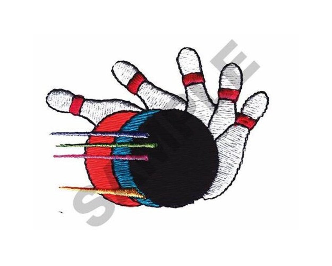 Bowling Strike - Machine Embroidery Design - Etsy