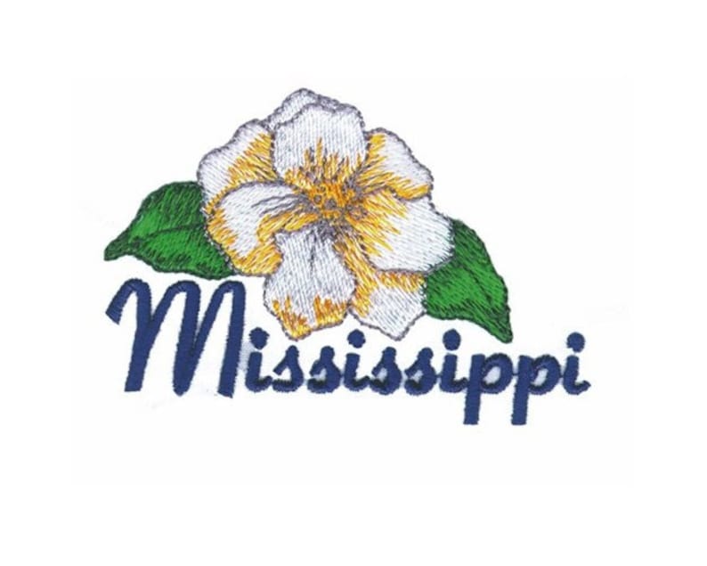 Mississippi - Machine Embroidery Design - Etsy