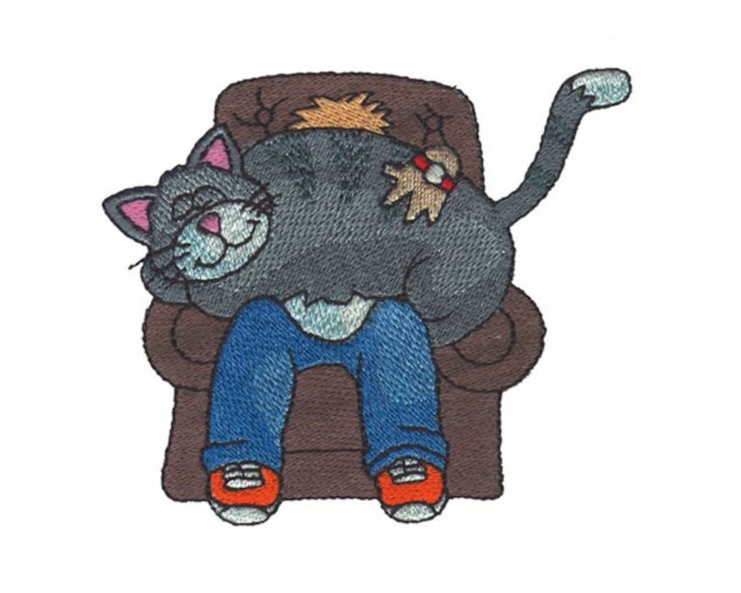 Cat Nap - Machine Embroidery Design - Etsy