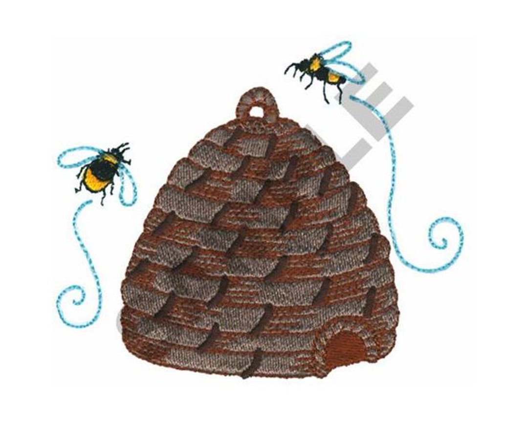Bee Hive Machine Embroidery Design - Etsy