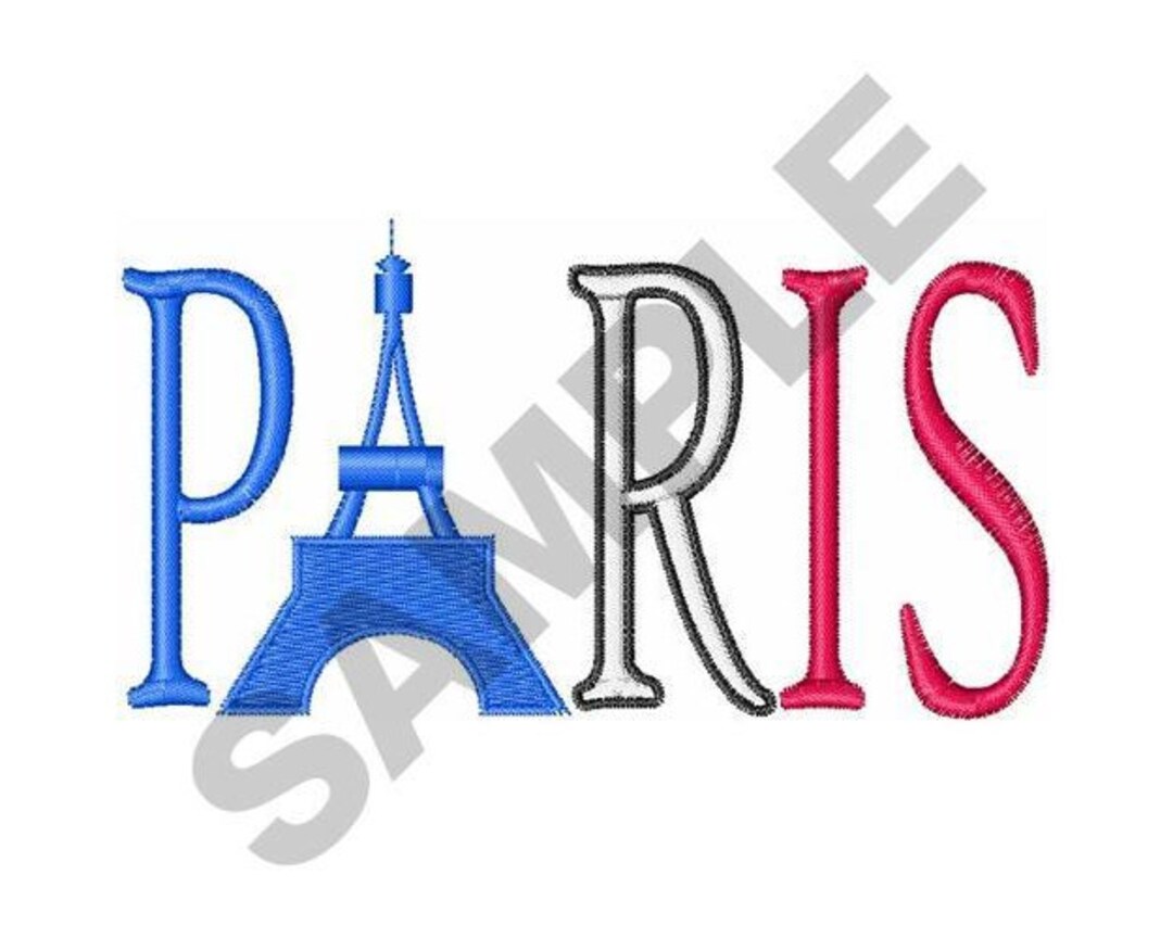 Eiffel Tower Paris Machine Embroidery Design - Etsy