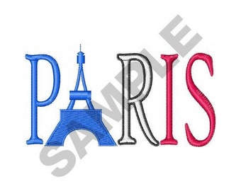Paris Embroidery Design. Eiffel Tower Embroidery Design. Machine ...