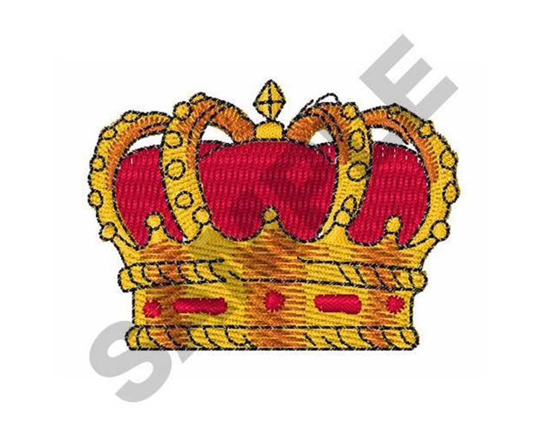Royal Crown - Machine Embroidery Design - Etsy