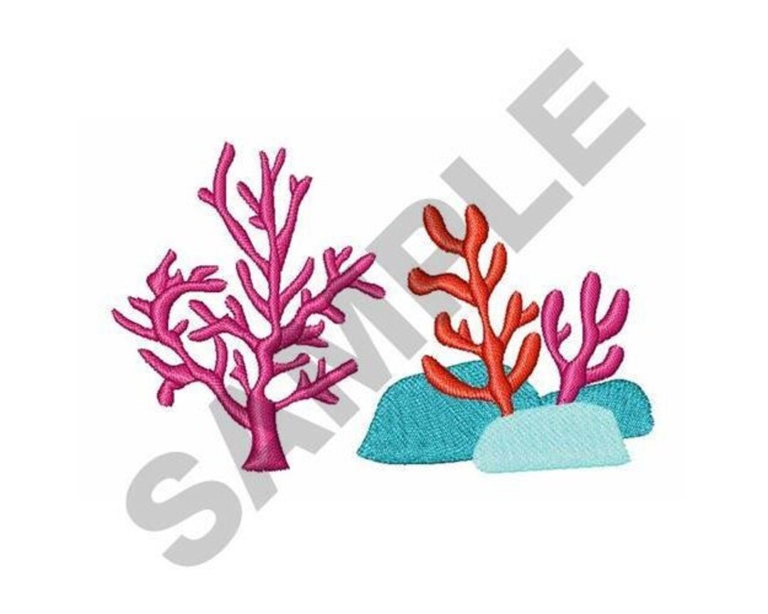 Sea Coral Machine Embroidery Design - Etsy