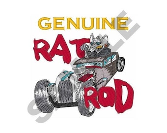 Rat Rod Machine Embroidery Design - Etsy