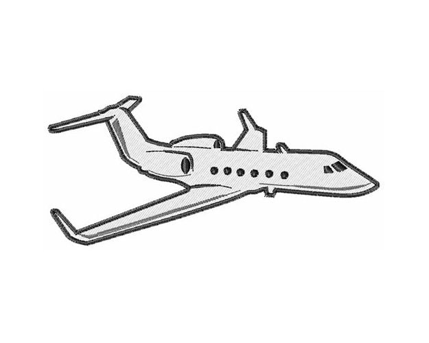 Passenger Airplane - Machine Embroidery Design - Etsy