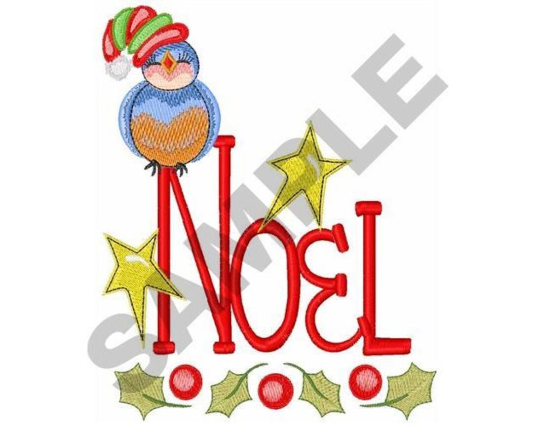 Noel Bluebird Machine Embroidery Design - Etsy