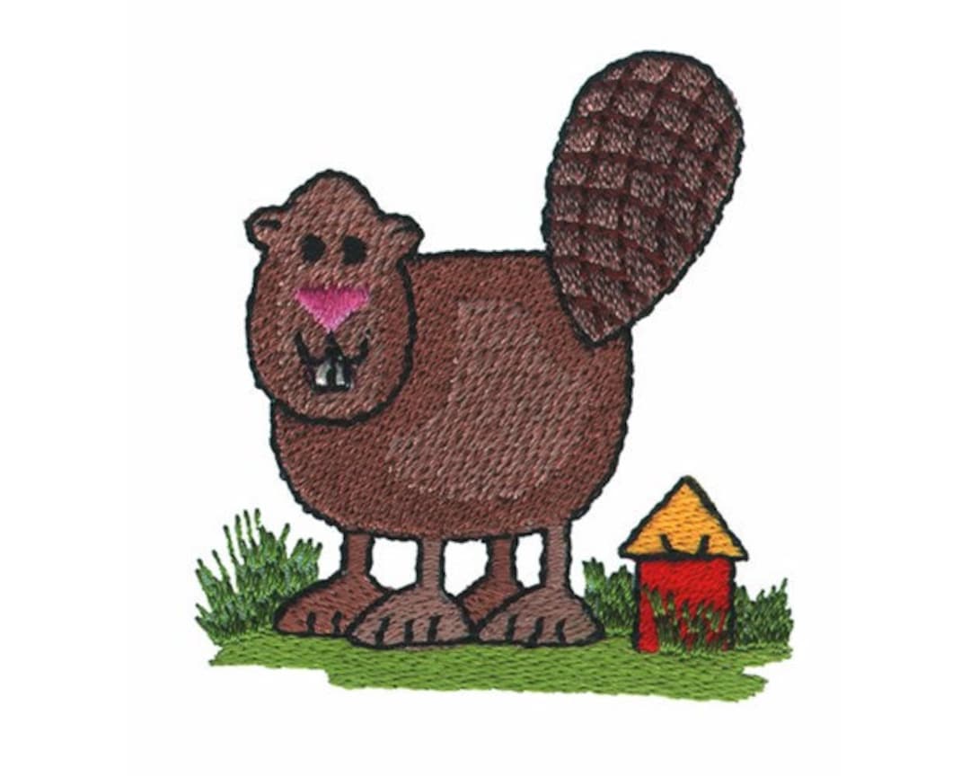 Beaver Machine Embroidery Design - Etsy