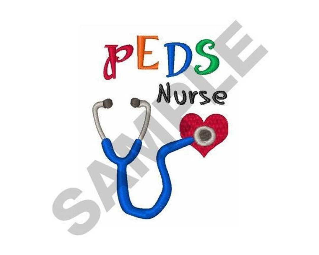 Pediatrics Nurse Machine Embroidery Design - Etsy