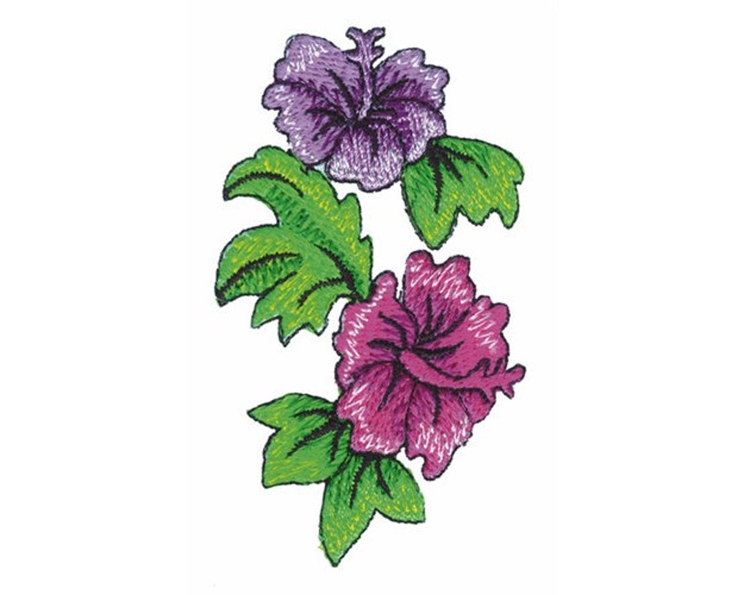 Flowers Machine Embroidery Design - Etsy