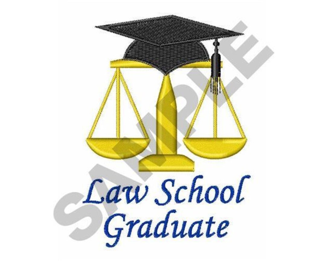 Law School Graduate Machine Embroidery Design - Etsy
