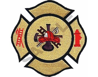 Fire Department Logo Machine Embroidery Design - Etsy