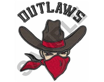 Bandit Outlaw Machine Embroidery Design - Etsy
