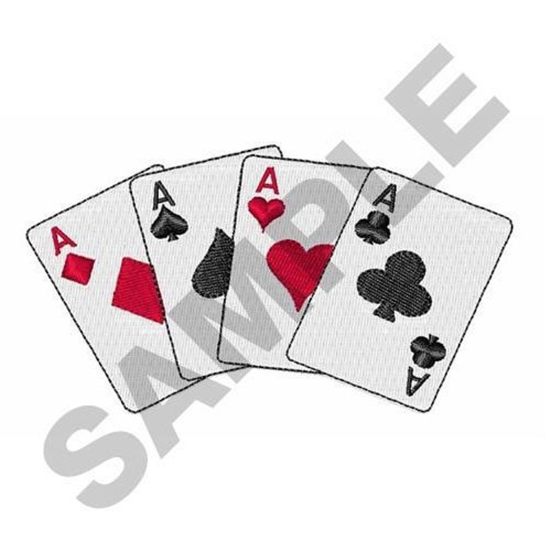 Playing Card Embroidery - Etsy