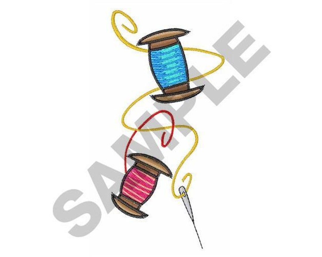 Needle and Thread Machine Embroidery Design - Etsy