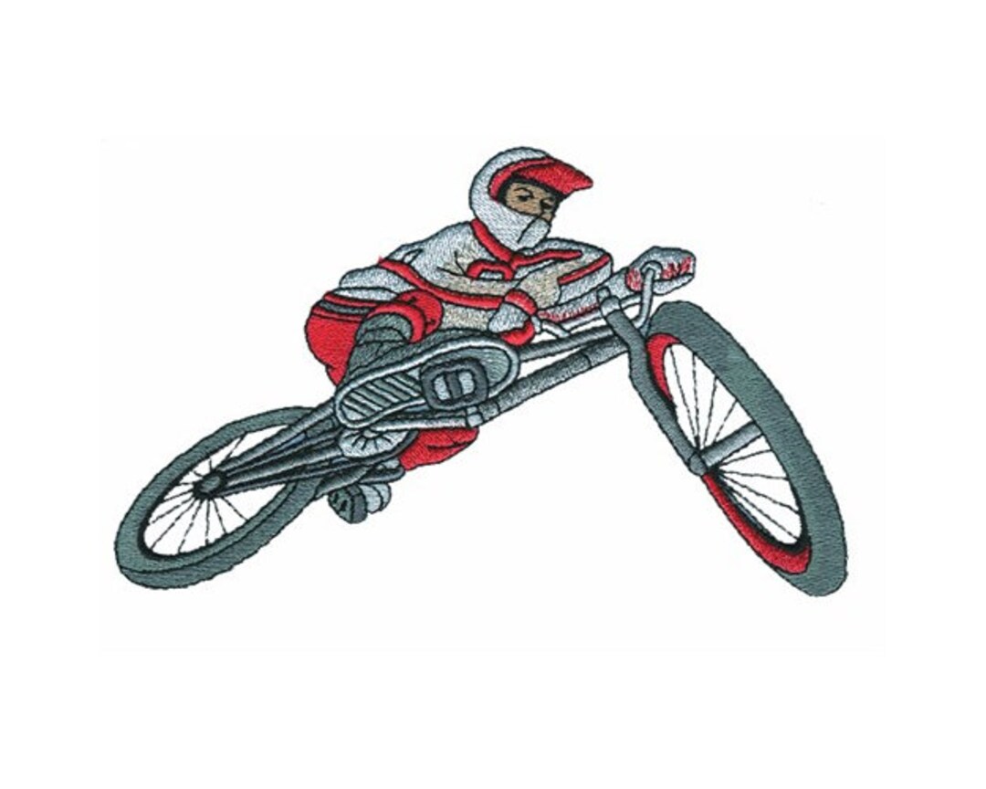 Bike Racer - Machine Embroidery Design - Etsy